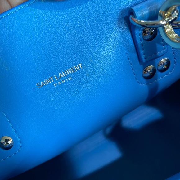Ysl Light Blue Handbag Tote | semashow.com